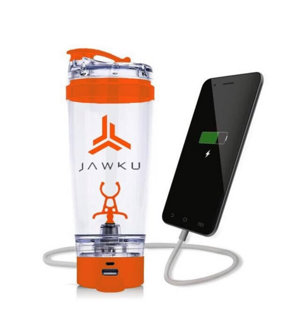 JAWKU Shaker Bottle & Charger | Blend. Drink. Charge. Go.